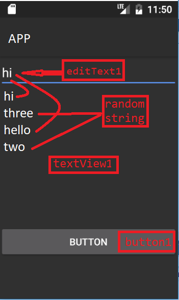 C Result From String Array To Textview When Button Clicked Stack Overflow